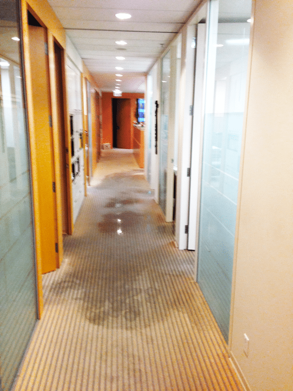 Office water damage - Incredible Restorations